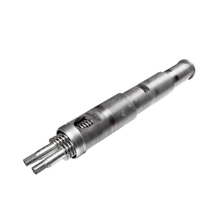 Integral Conical Twin Screw And Barrel With 0.03-0.08mm Chrome Plating ...